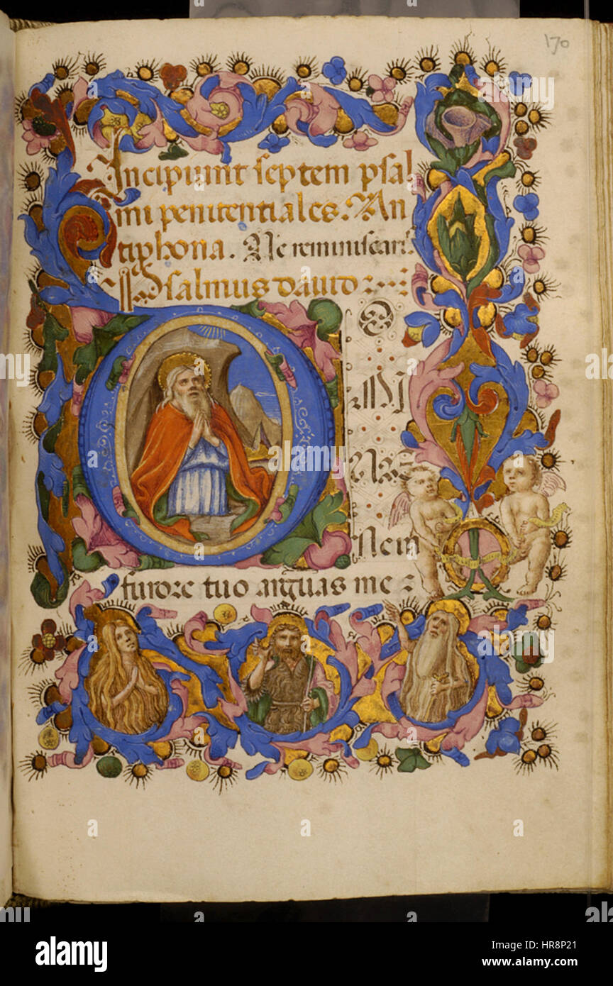 This illuminated manuscript leaf from the Adimari Book of Hours ...