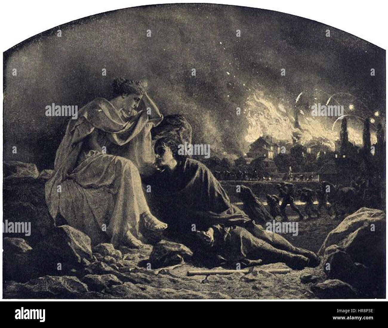 This work titled 'Wojna05' is likely a depiction of war, reflecting ...