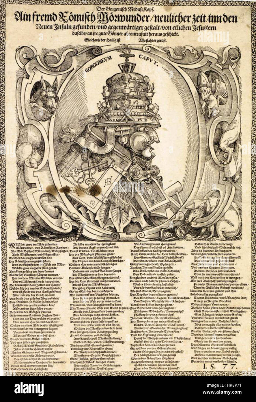 Tobias Stimmer - Caput Gorgoneum - WGA21798 Stock Photo - Alamy