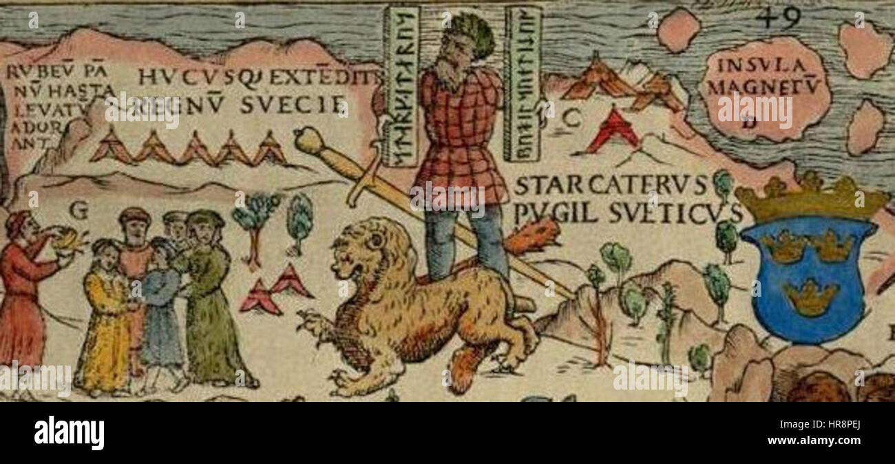 'Starkad' refers to a mythological figure from Norse mythology, often ...