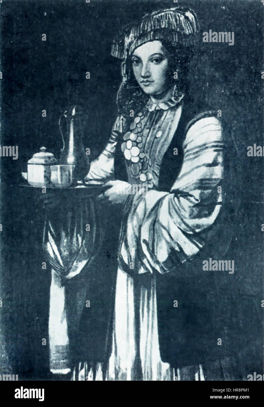 Tatar woman XVIII century Stock Photo - Alamy