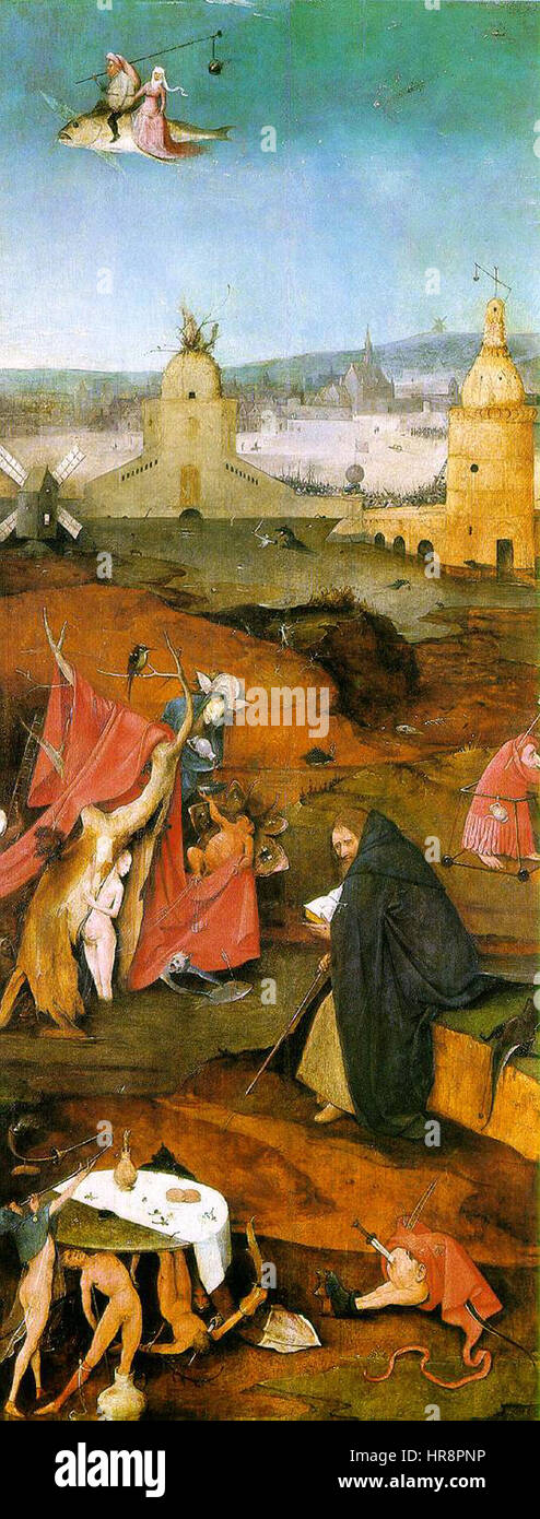 The 'Temptation of Saint Anthony' portrays Saint Anthony’s struggle with temptations, depicting ...