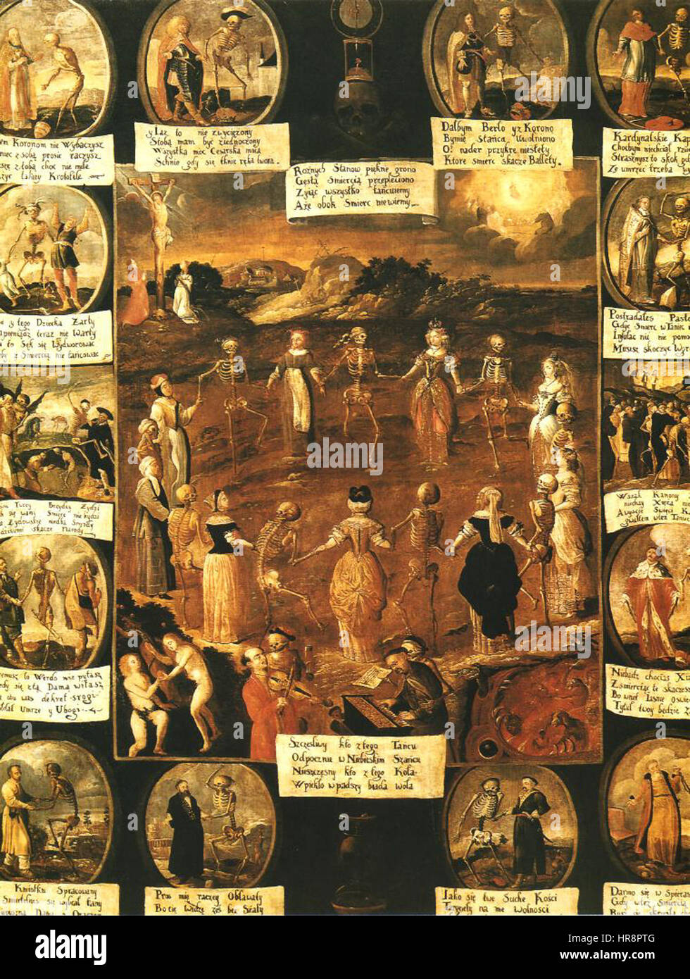 'Taniec Smierci' (Dance of Death) is a representation of the medieval ...
