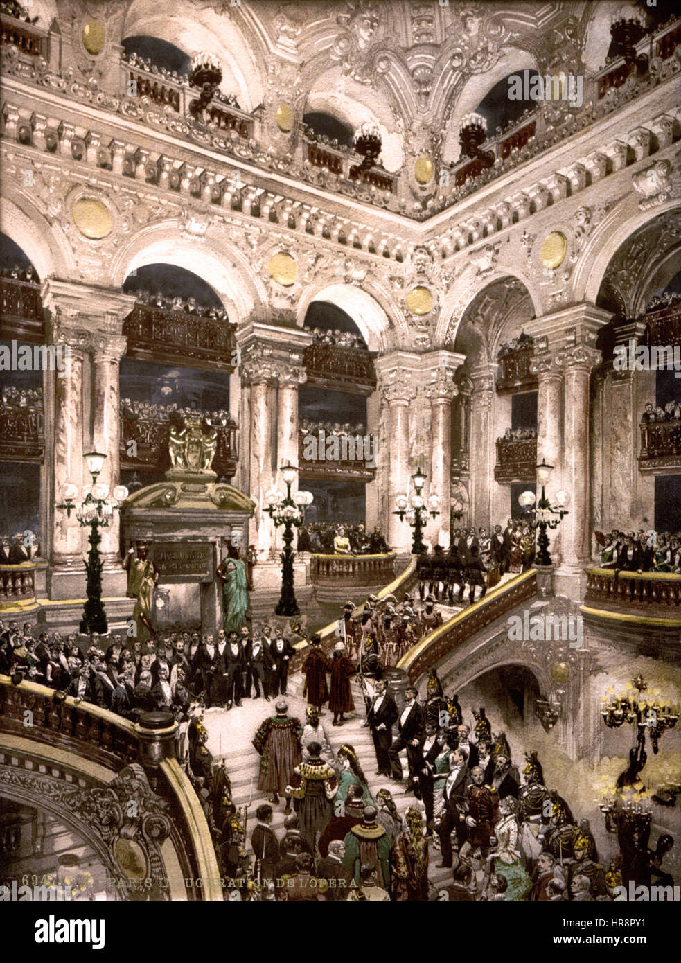 The Opera House, the inauguration of the opera, Paris, France Stock ...
