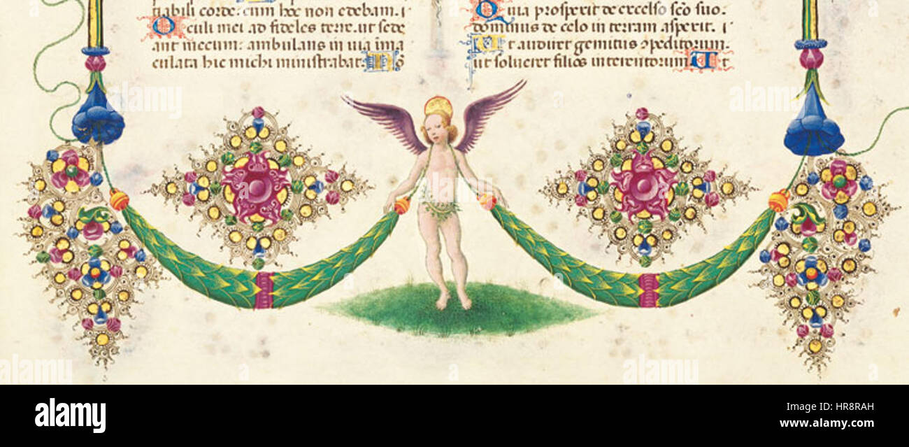 Taddeo crivelli, bibbia di borso d'este 20 Stock Photo - Alamy