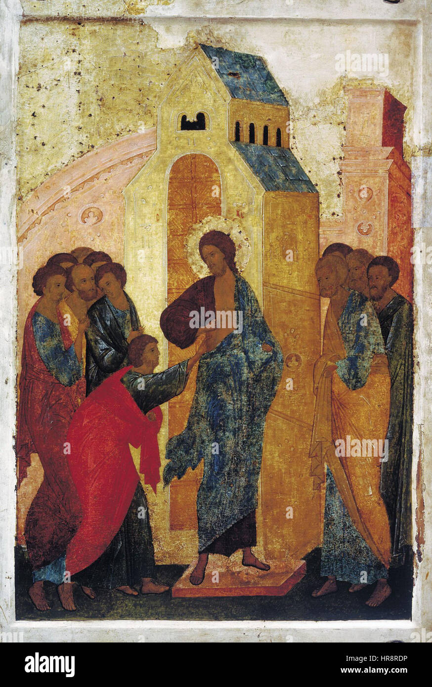 The confession of Saint Thomas (icon Stock Photo - Alamy