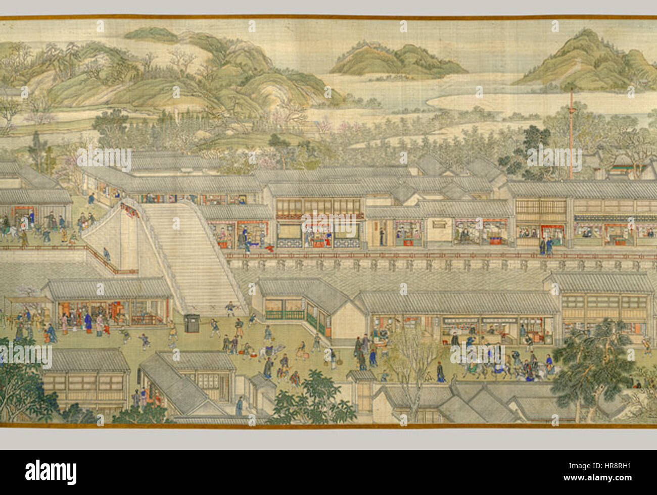 The Qianlong Emperor's Southern Inspection Tour, Scroll Six Entering ...