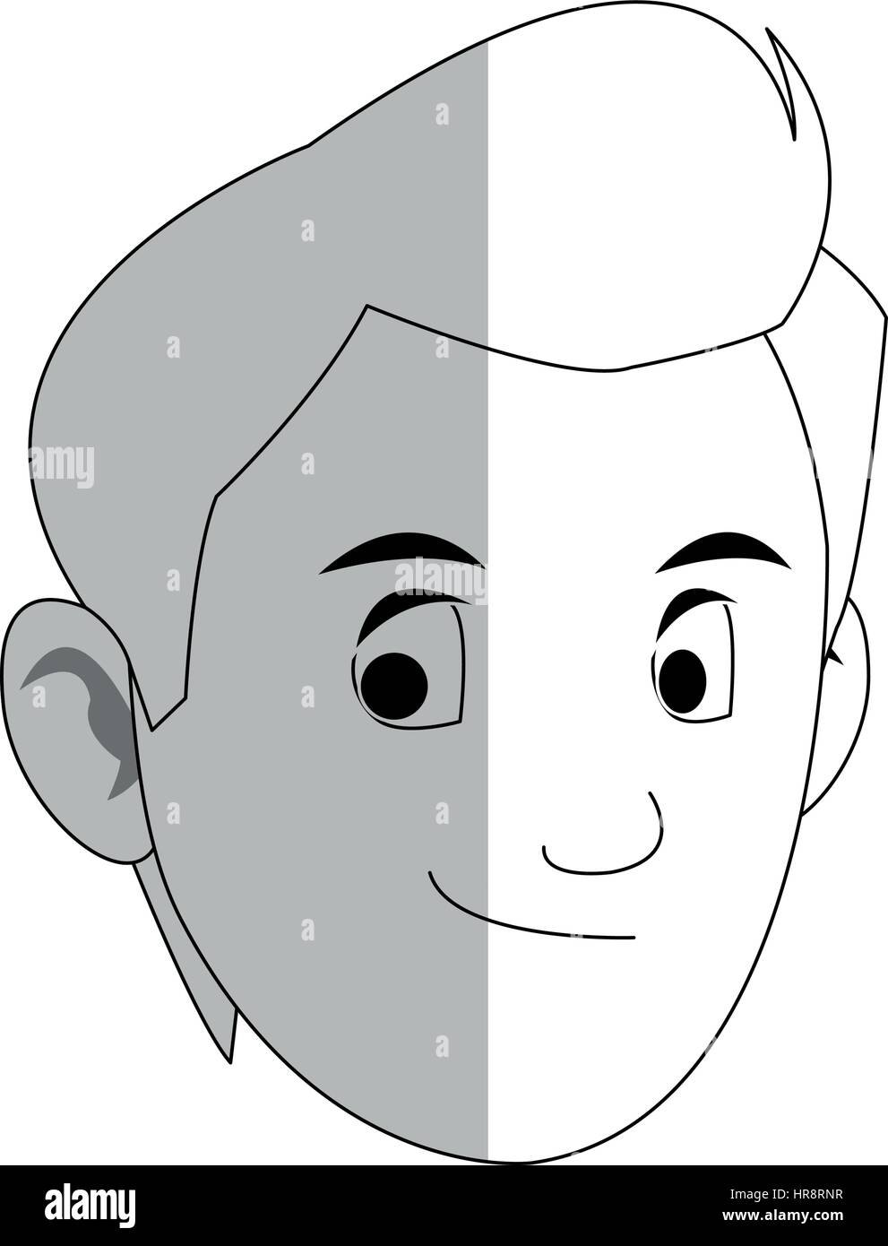 face of handsome young man icon image Stock Vector Image & Art - Alamy