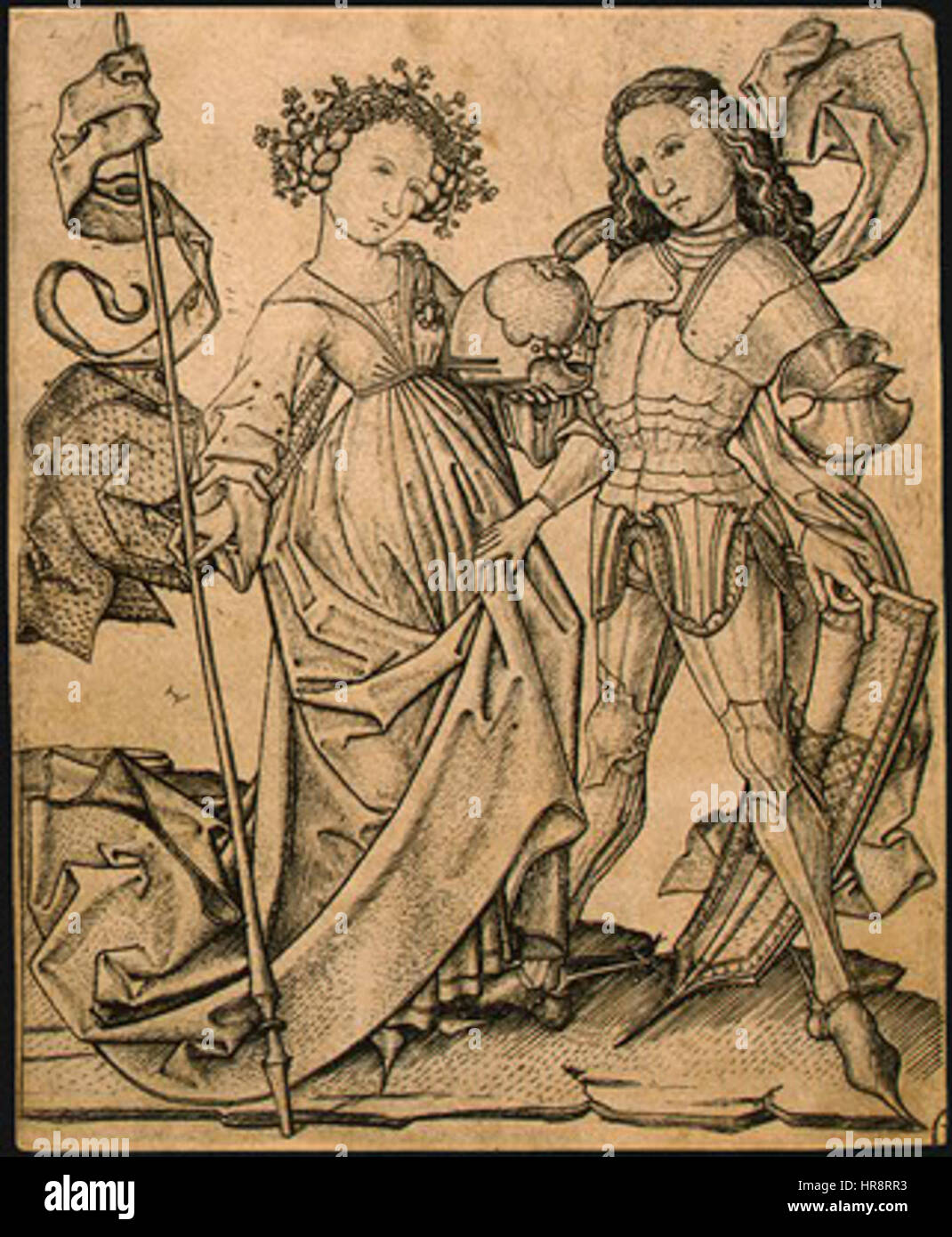 Knight and lady painting hi-res stock photography and images - Alamy