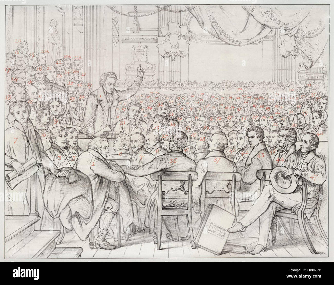 Benjamin Robert Haydon’s painting 'The Abolition of the Slave Trade ...