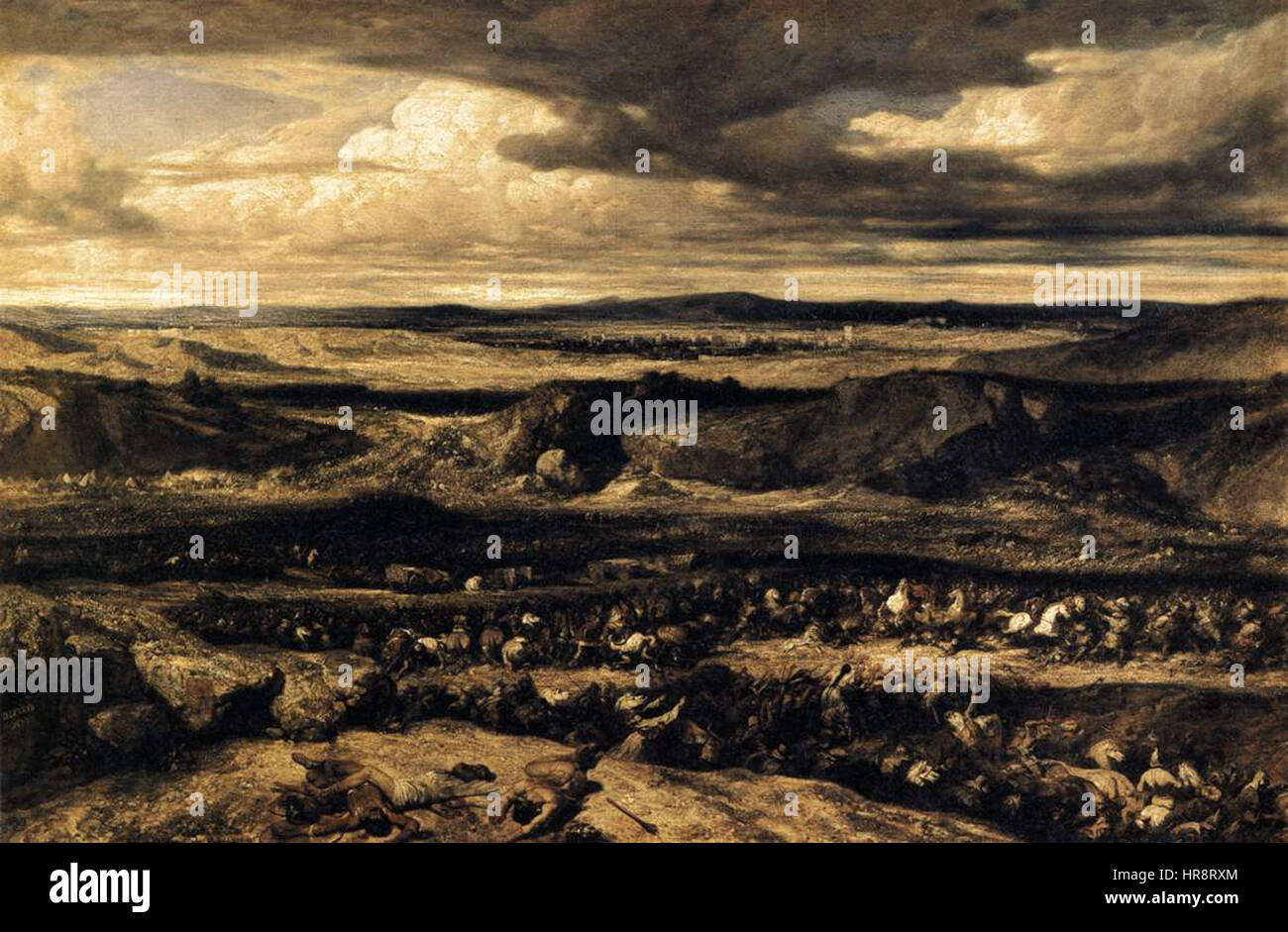 The defeat of the Cimbri Stock Photo - Alamy