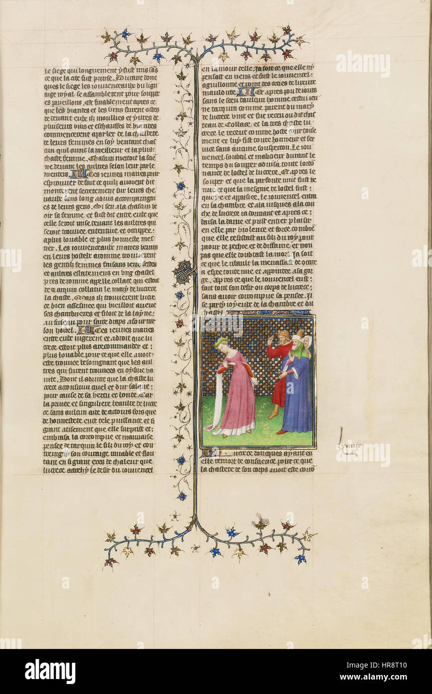 The painting 'The Suicide of Lucretia' depicts the tragic story of the ...