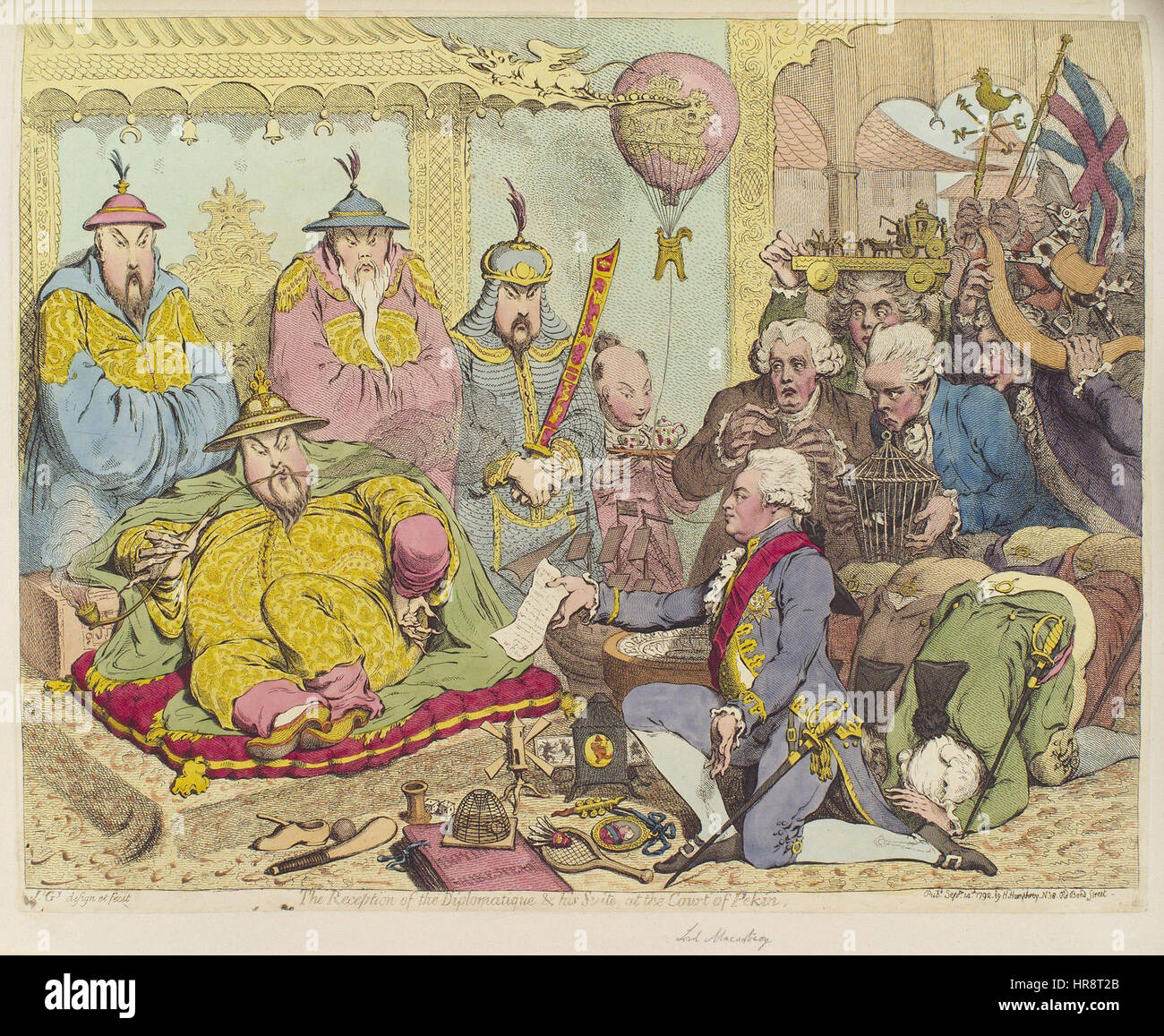 The reception of the diplomatique and his suite, at the Court of Pekin ...