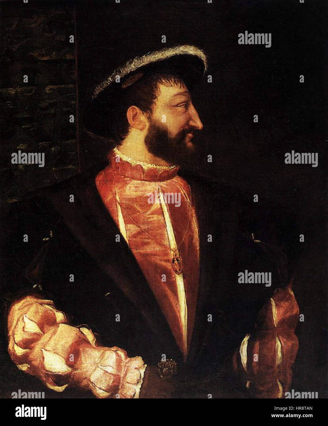 This portrait by Titian of Francis I showcases the French king in his ...