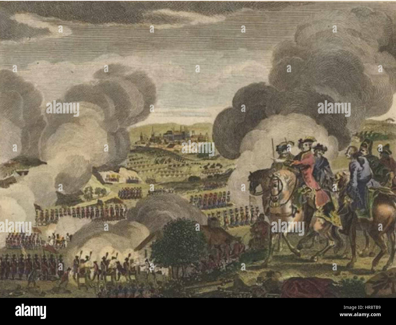 The Battle of Prague in Bohemia, 6th May, 1757 Stock Photo - Alamy