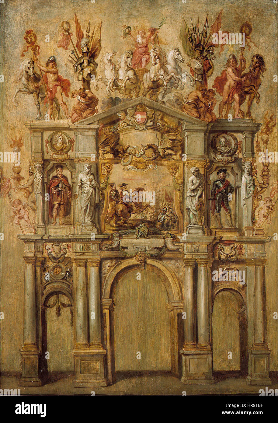 The Triumphal Arch of Cardinal-Infant Ferdinand was an ornate structure ...