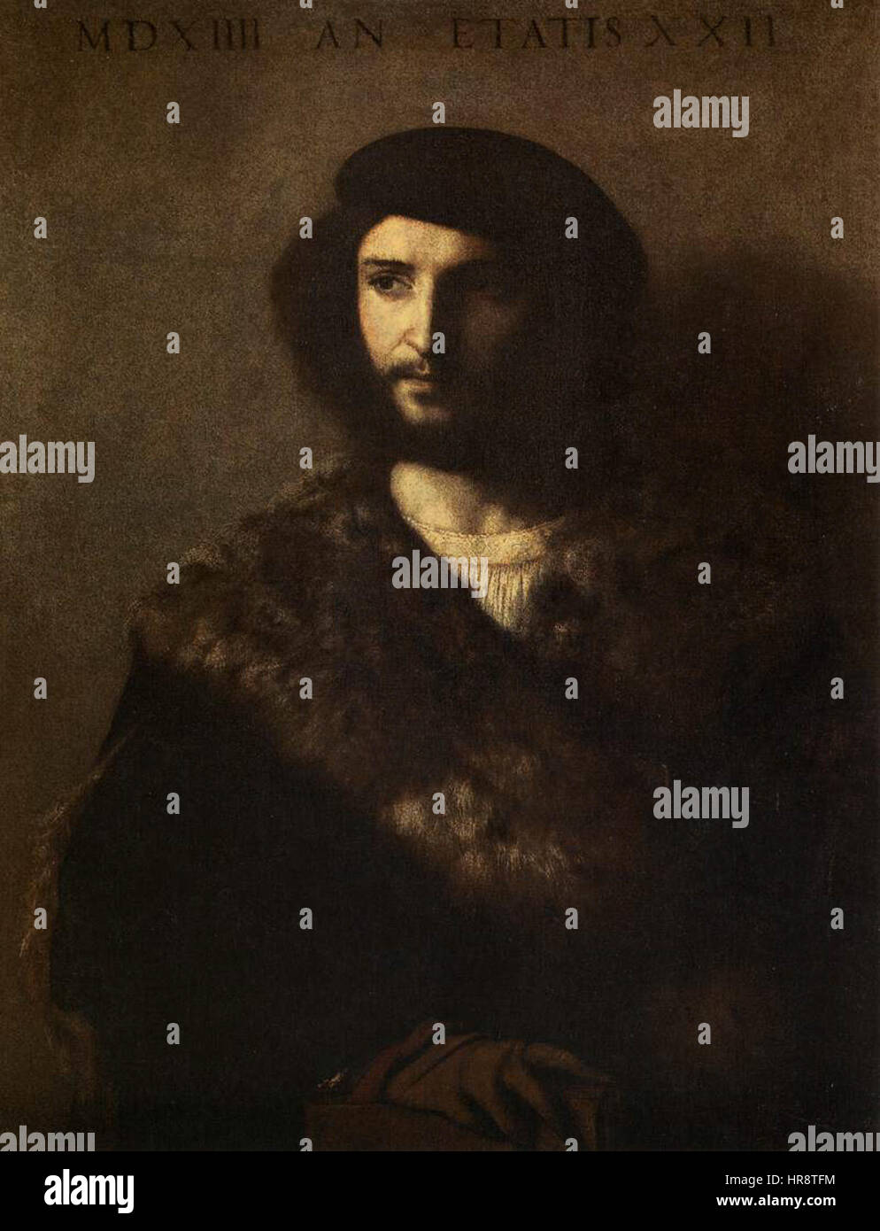Portrait man titian art artist painting hi-res stock photography and ...