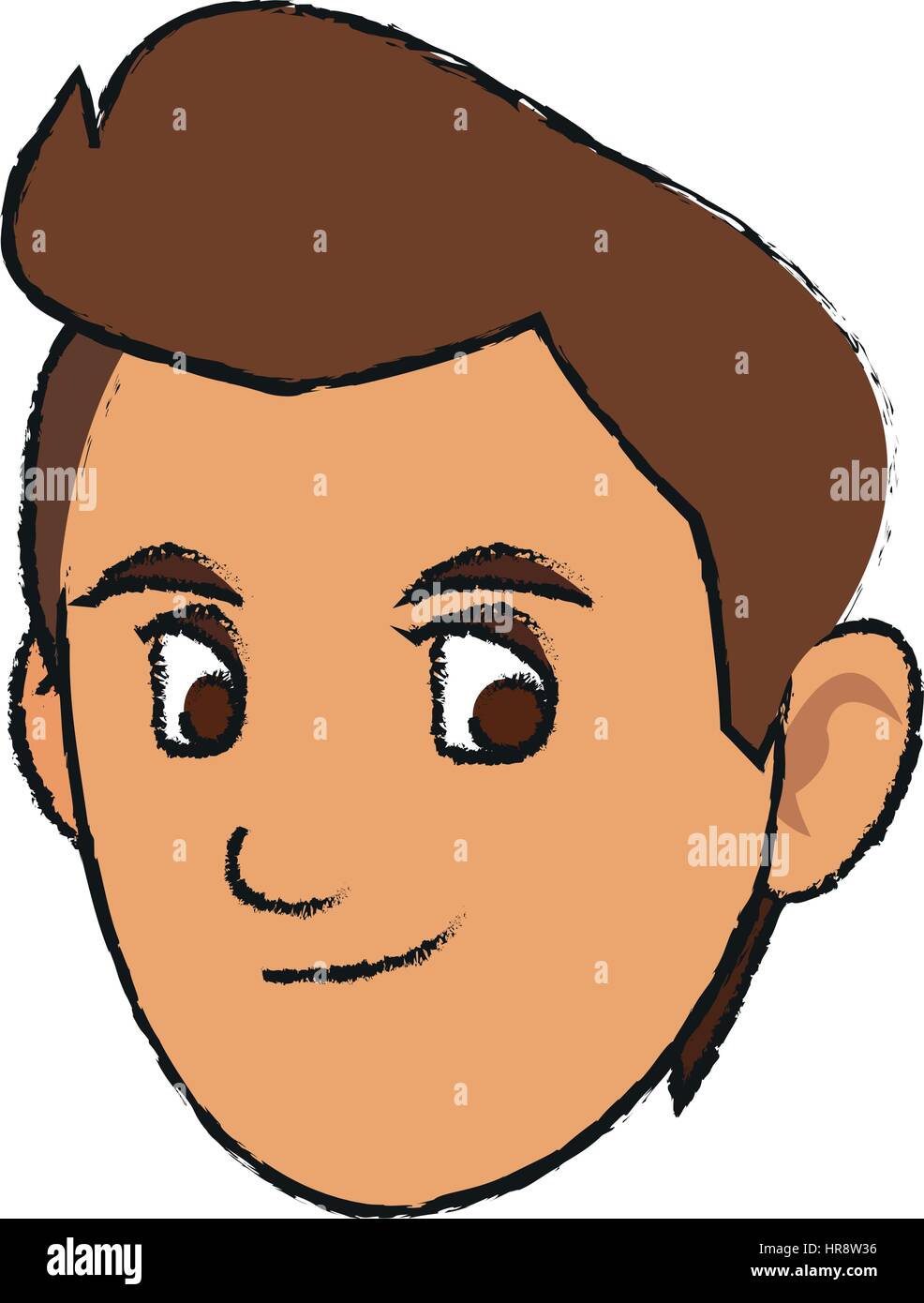 face of handsome young man icon image Stock Vector Image & Art - Alamy