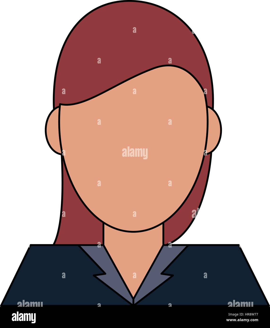 Abstract faceless woman icon image hi-res stock photography and images ...