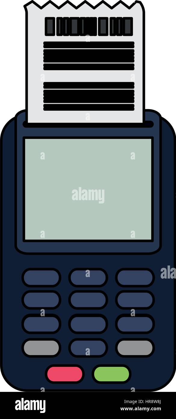 dataphone with invoice icon image Stock Vector Image & Art - Alamy