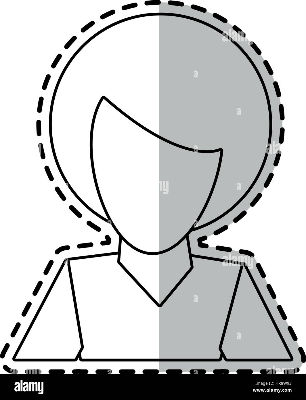 abstract faceless woman icon image Stock Vector Image & Art - Alamy