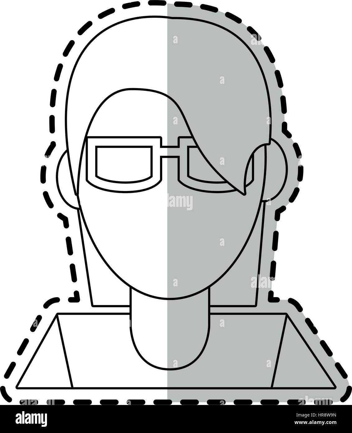 Abstract faceless woman icon image hi-res stock photography and images ...