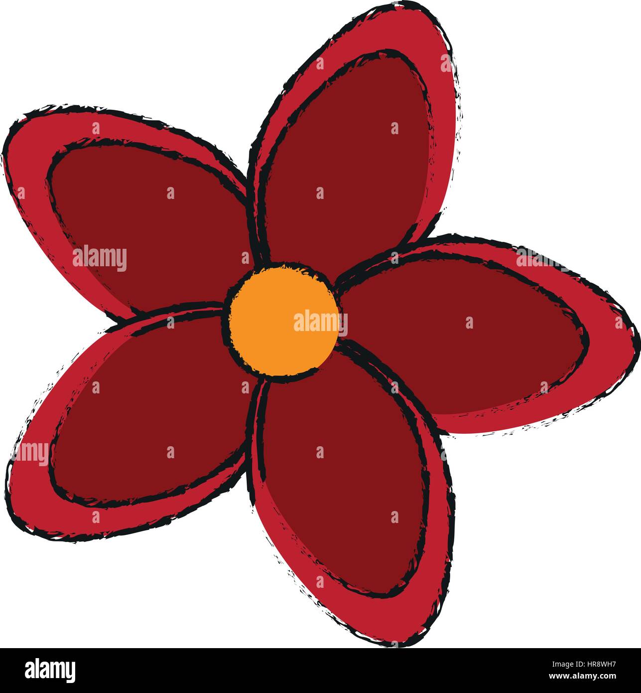 single red flower icon image Stock Vector Image & Art - Alamy