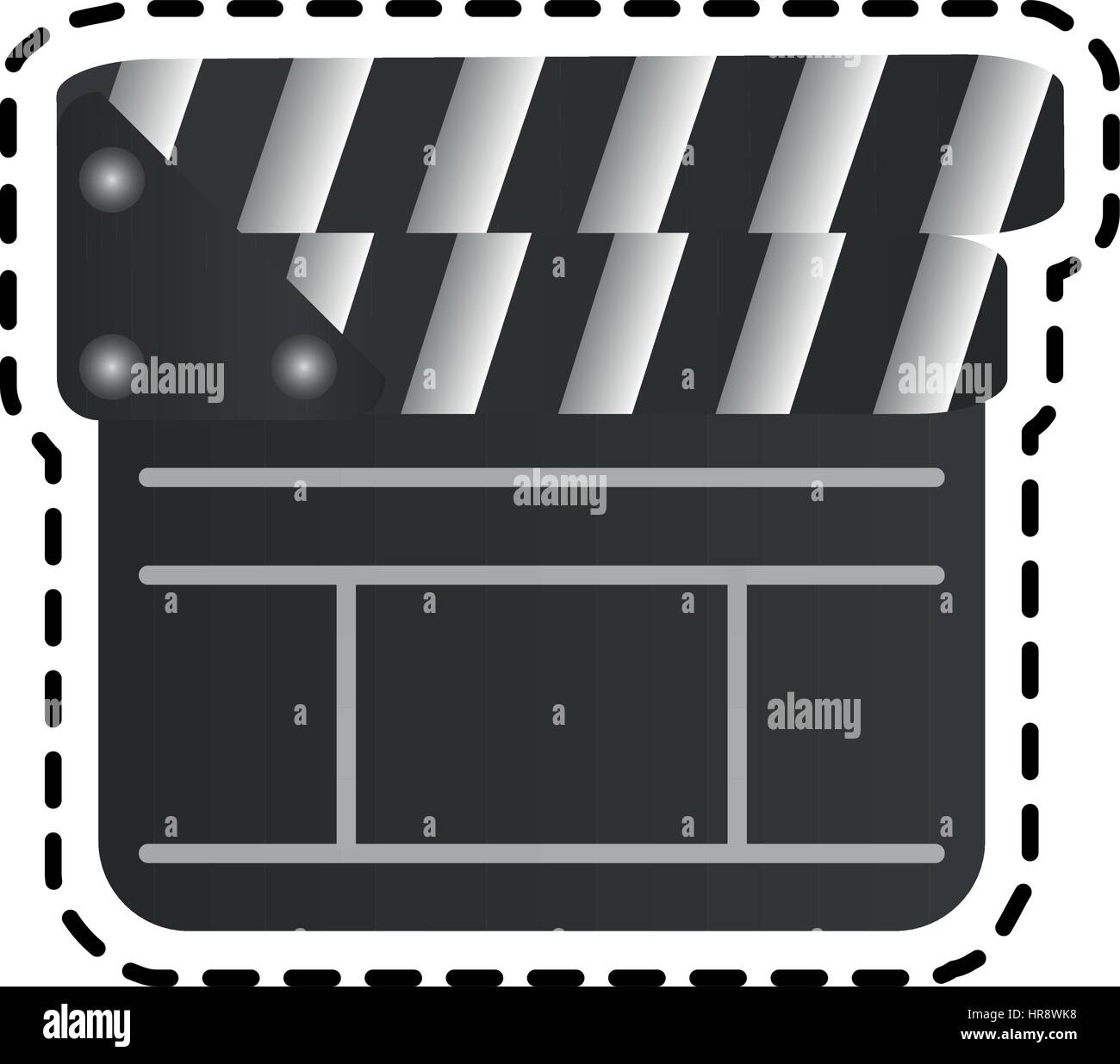 closed clapperboard icon image Stock Vector Image & Art - Alamy