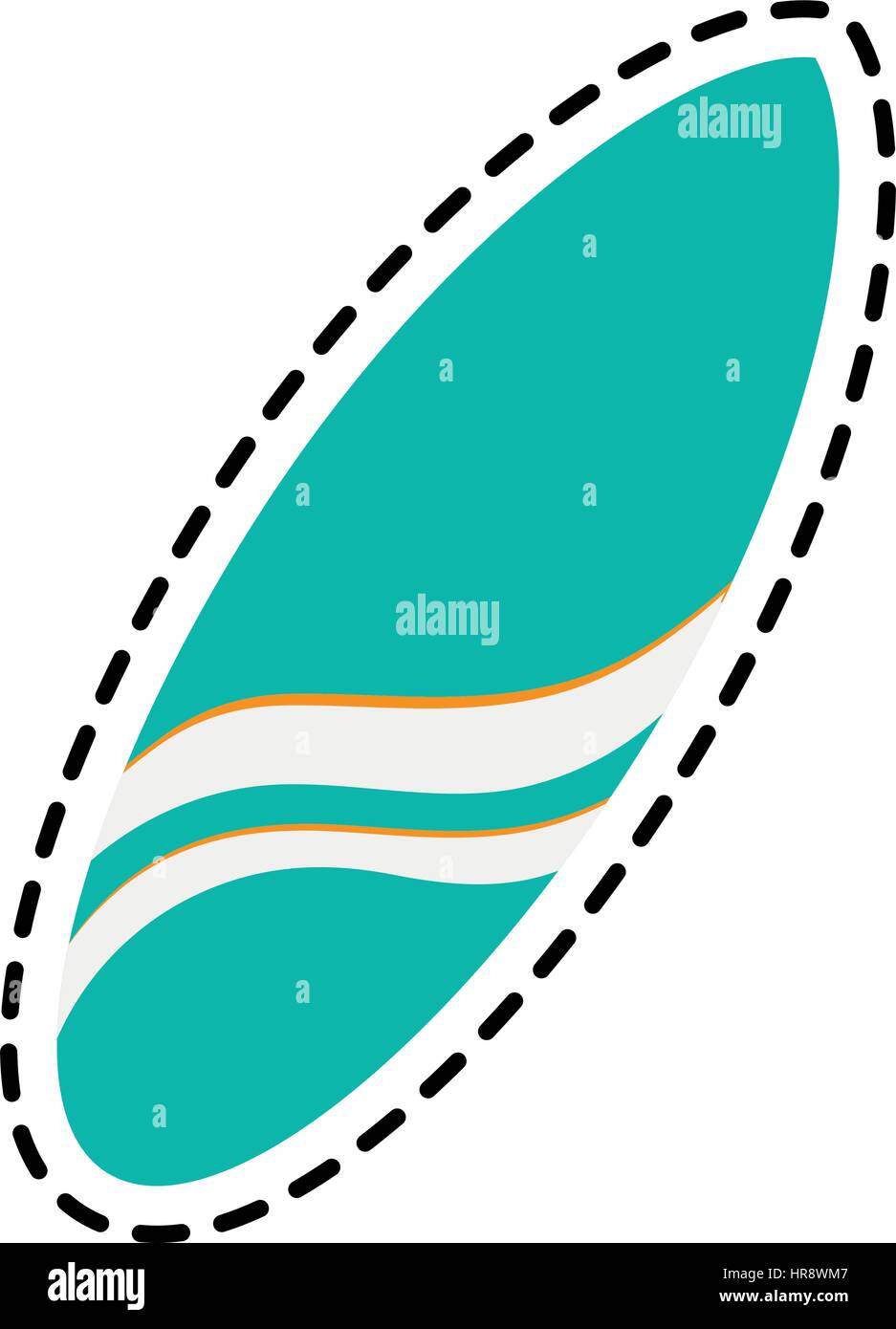 Surfing beach designs Cut Out Stock Images & Pictures - Alamy