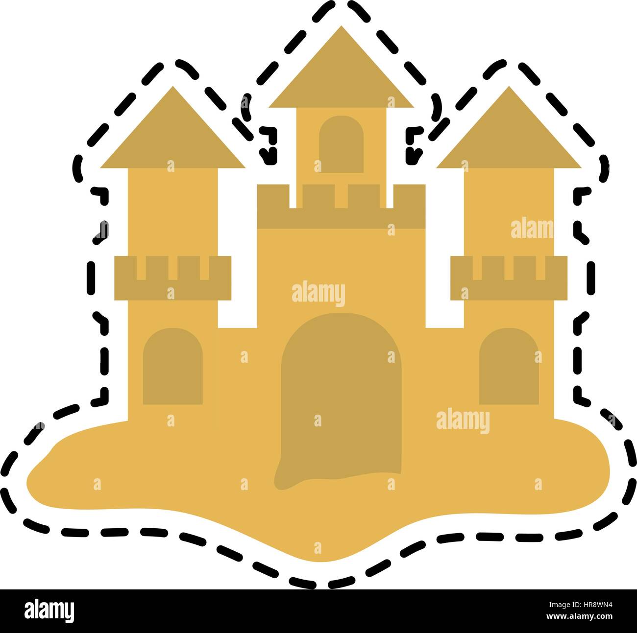 sand castle icon image Stock Vector Image & Art - Alamy