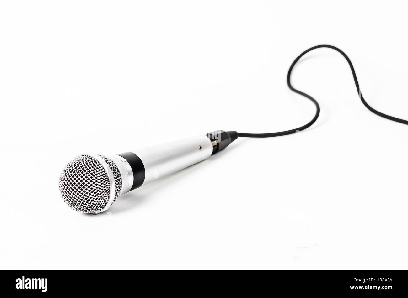 Media microphone head shot hi-res stock photography and images - Alamy