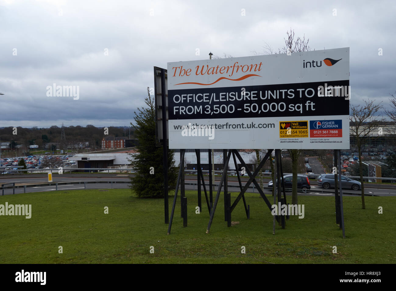 advertisement board for units to let. The Waterfront. Merry Hill Dudley ...