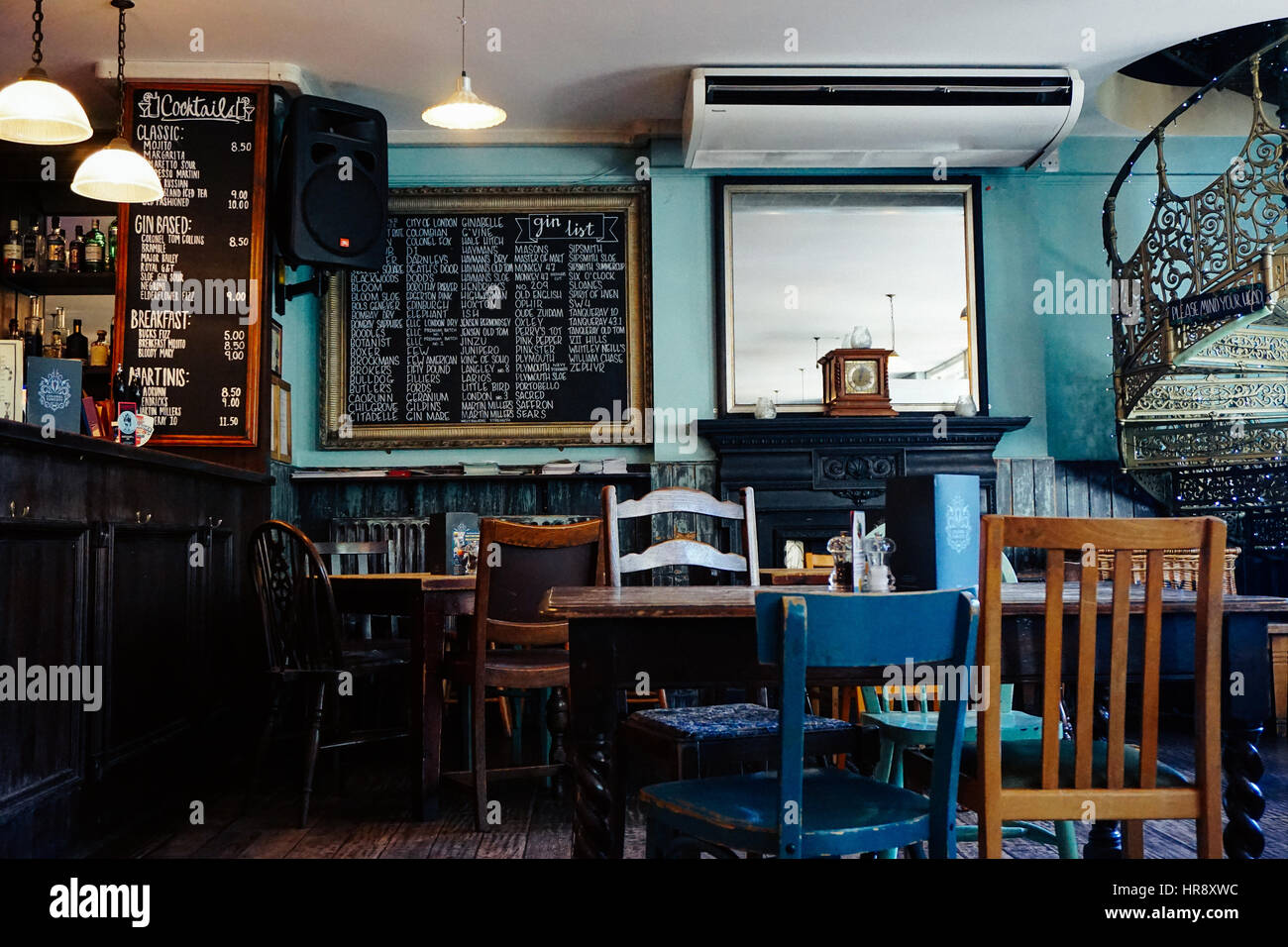 Inside a restaurant Stock Photo - Alamy