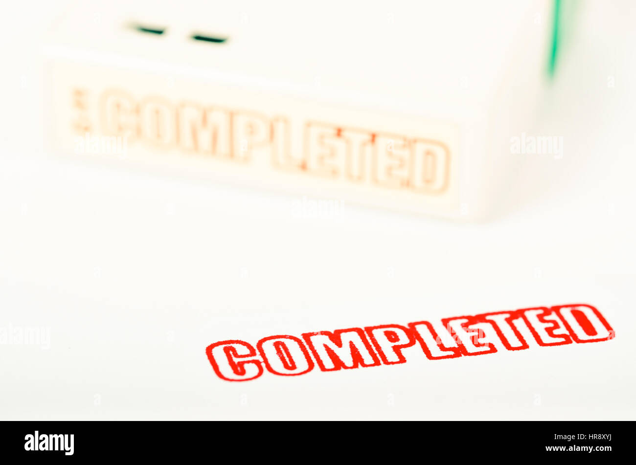 Completed rubber stamp hi-res stock photography and images - Alamy