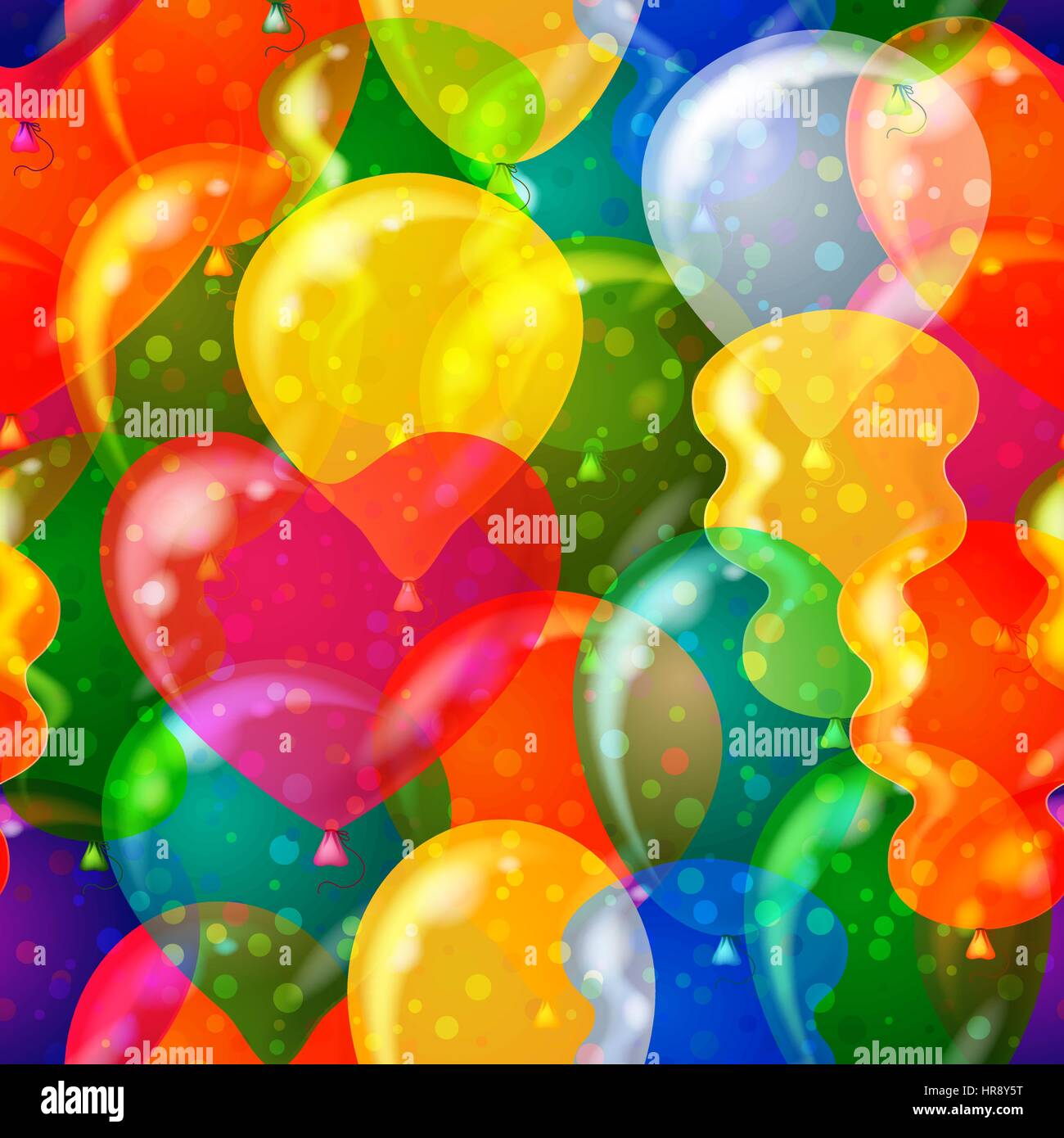 Seamless Background with Balloons Stock Vector Image & Art - Alamy
