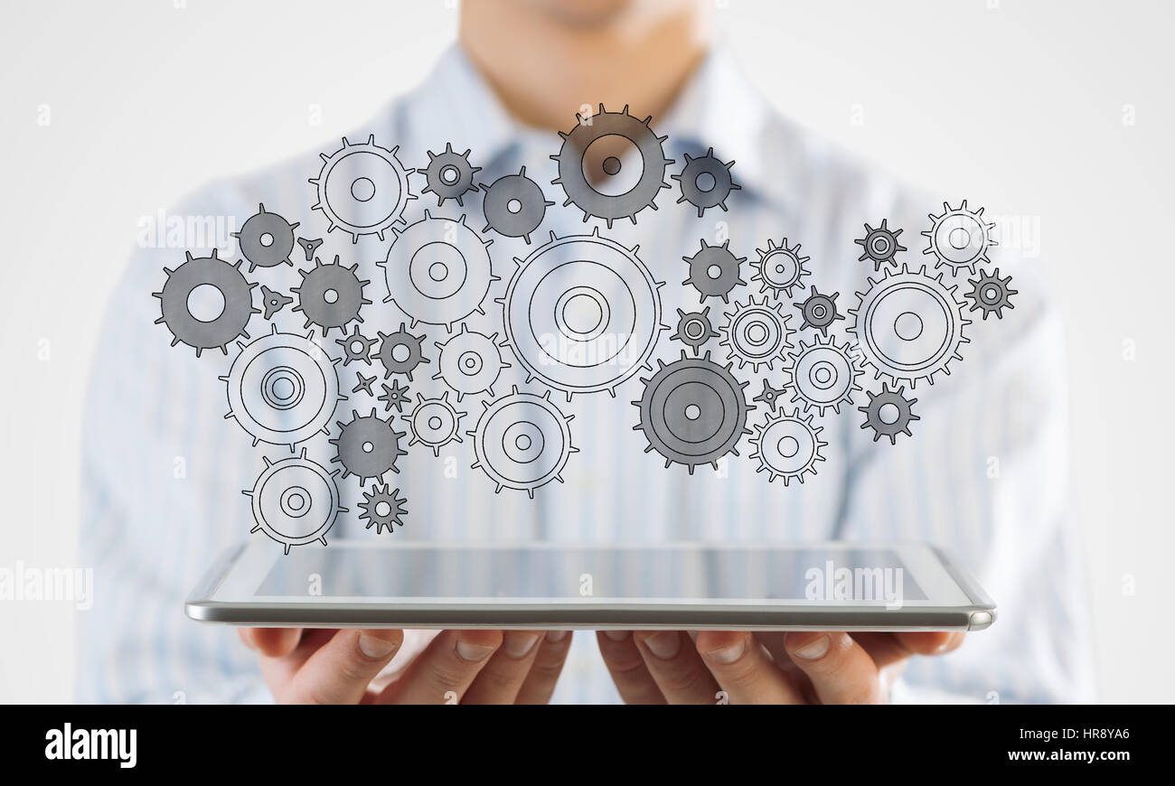 Working mechanism for business Stock Photo - Alamy