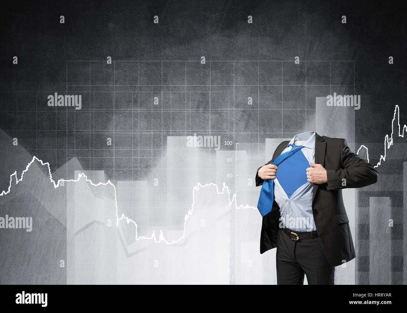 Headless super businessman Stock Photo - Alamy