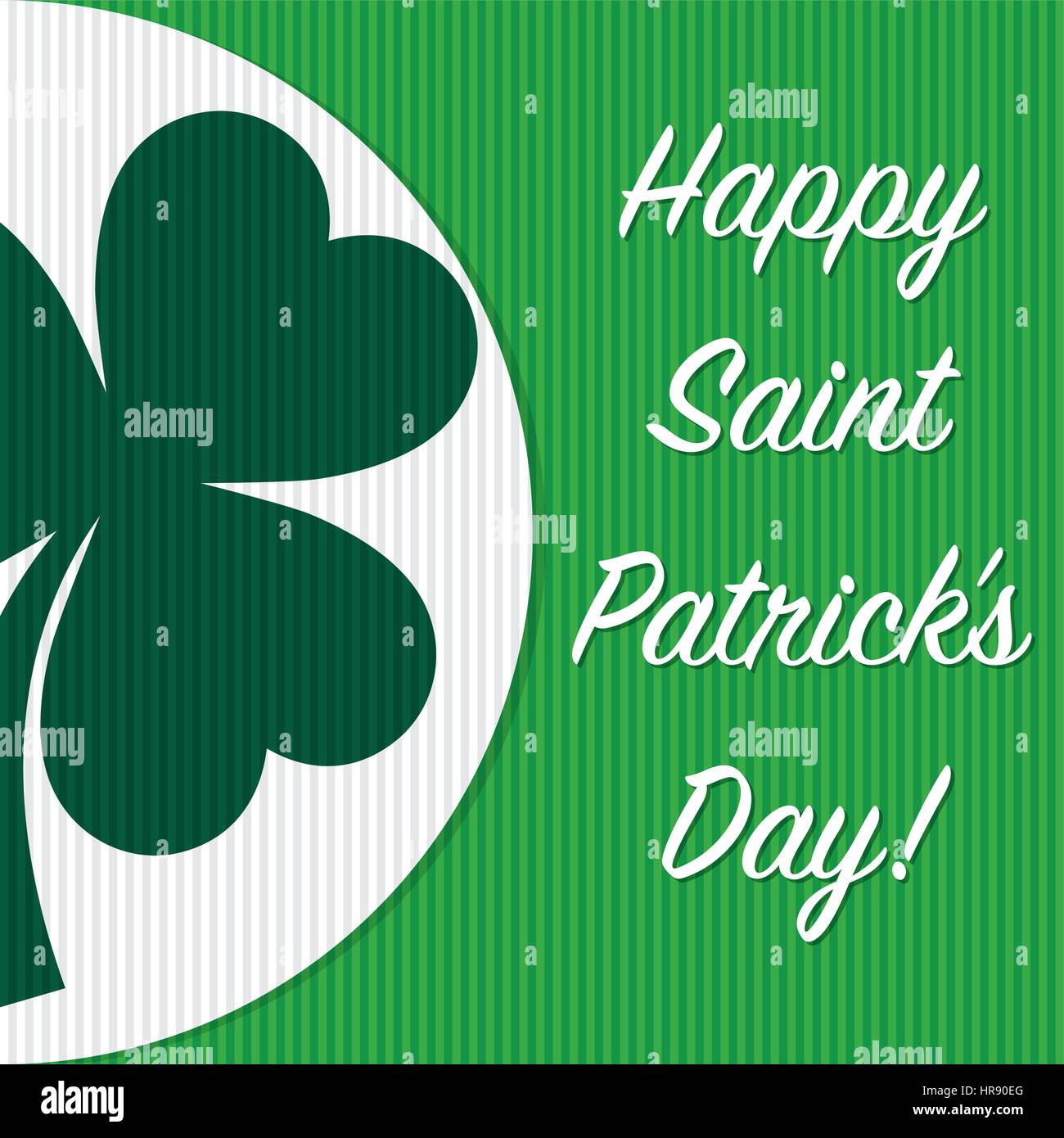 Semi circle St Patrick's Day card in vector format Stock Vector Image ...
