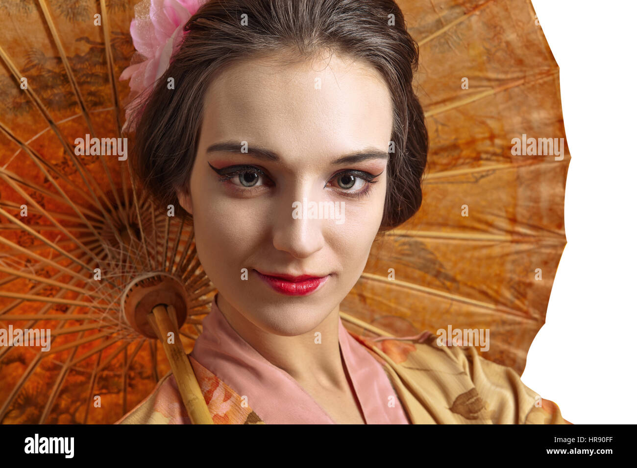 Geisha umbrella japan hi-res stock photography and images - Alamy