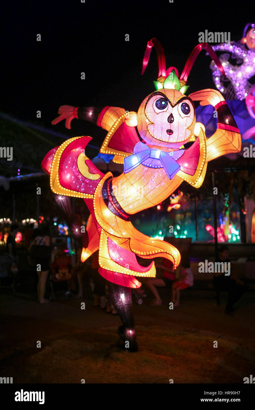 LED light replica of chinese zodiac Sun wukong, the mythological monkey ...