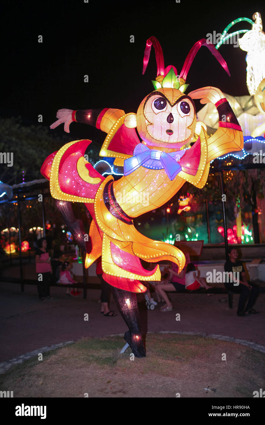 LED light replica of chinese zodiac Sun wukong, the mythological monkey ...