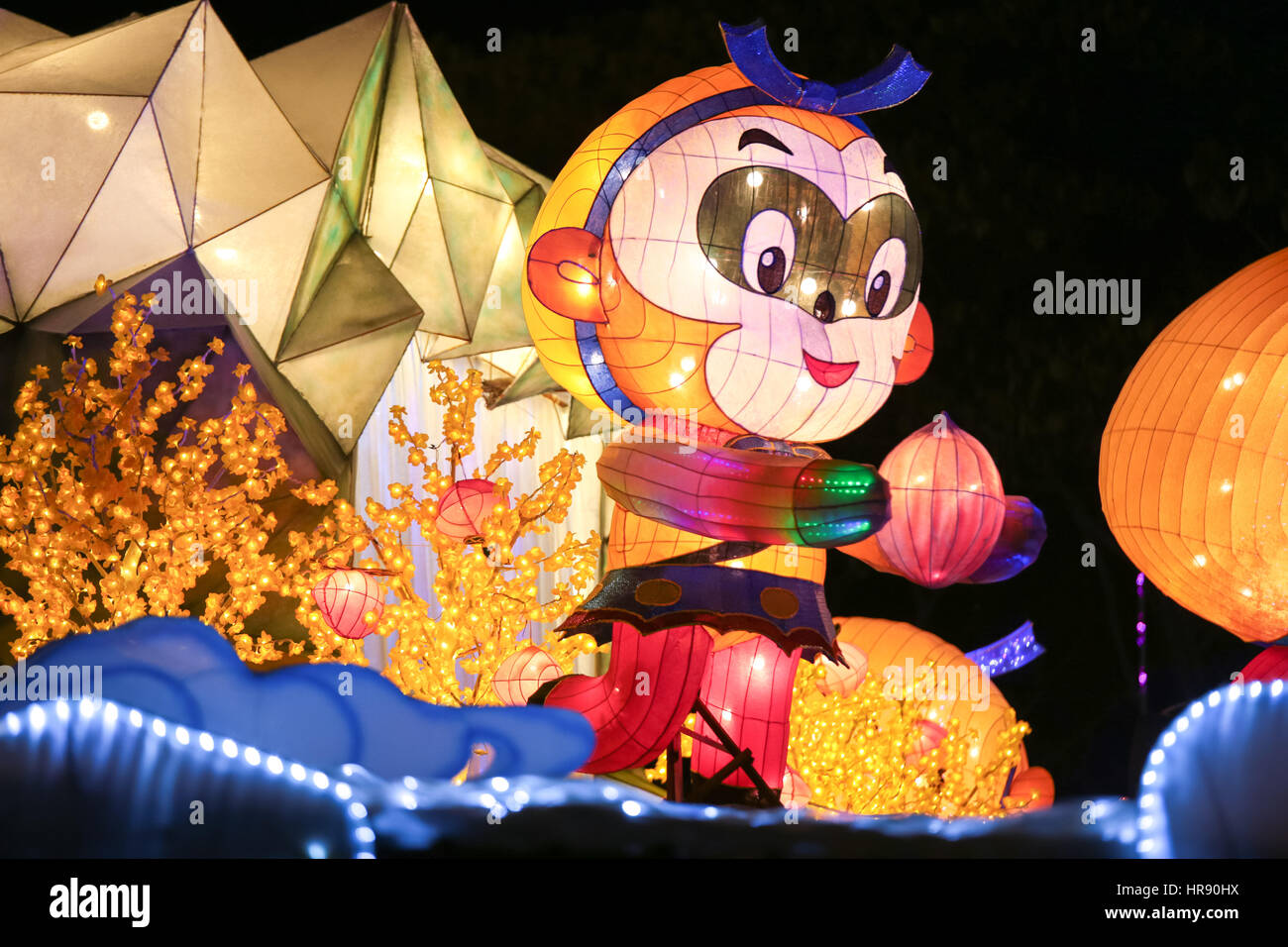 LED light replica of chinese zodiac Sun wukong, the mythological monkey ...