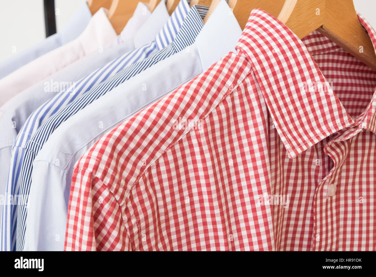 Shirts in several colors and textures Stock Photo - Alamy
