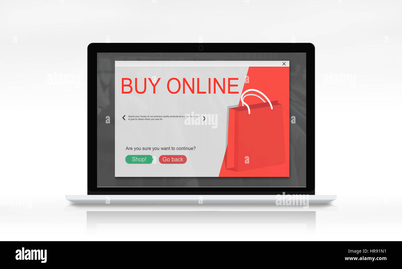 Online Shopping Cart E-Commers Concept Stock Photo - Alamy