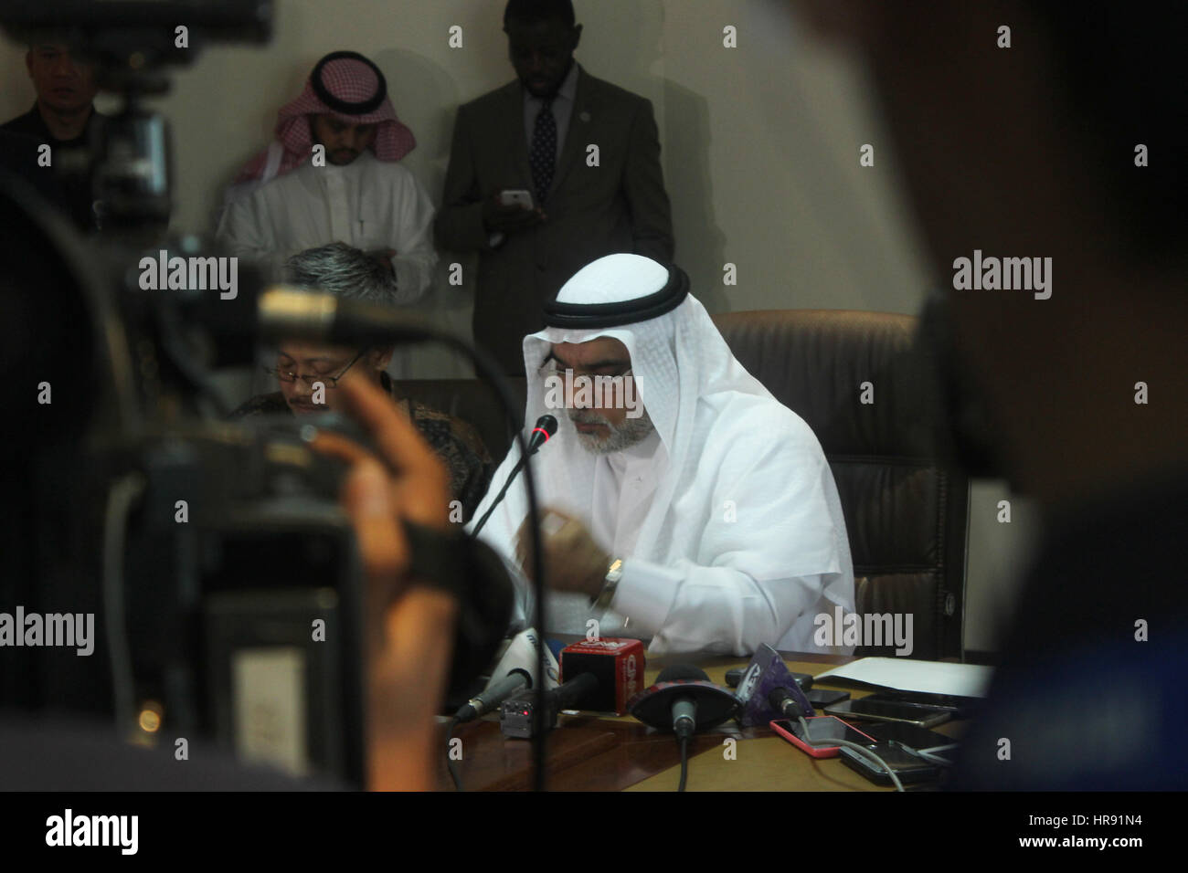 Jakarta, Indonesia. 28th Feb, 2017. Ambassador of Saudi Arabia Abdullah ...
