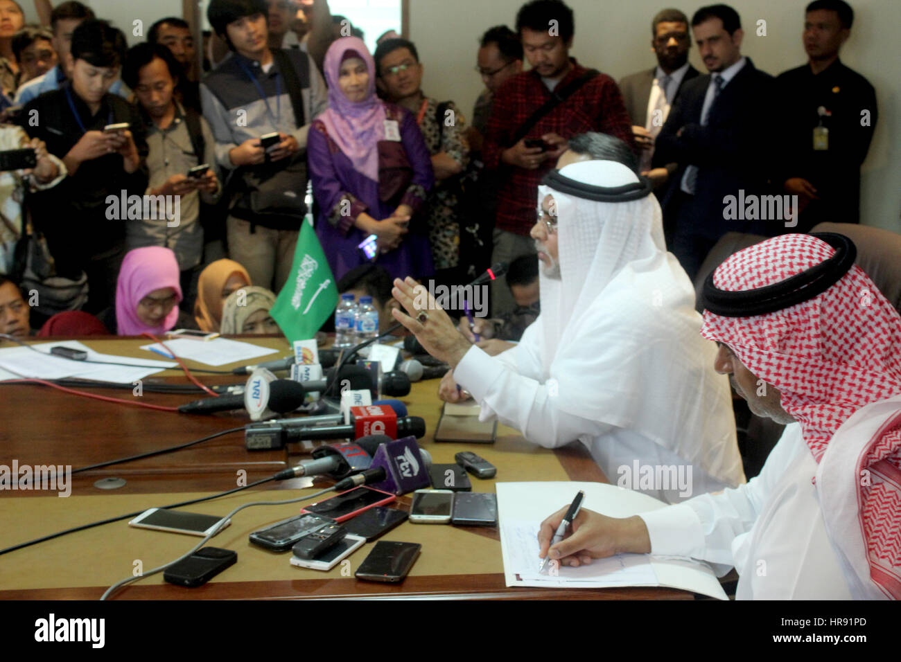 Jakarta, Indonesia. 28th Feb, 2017. Ambassador of Saudi Arabia Abdullah ...
