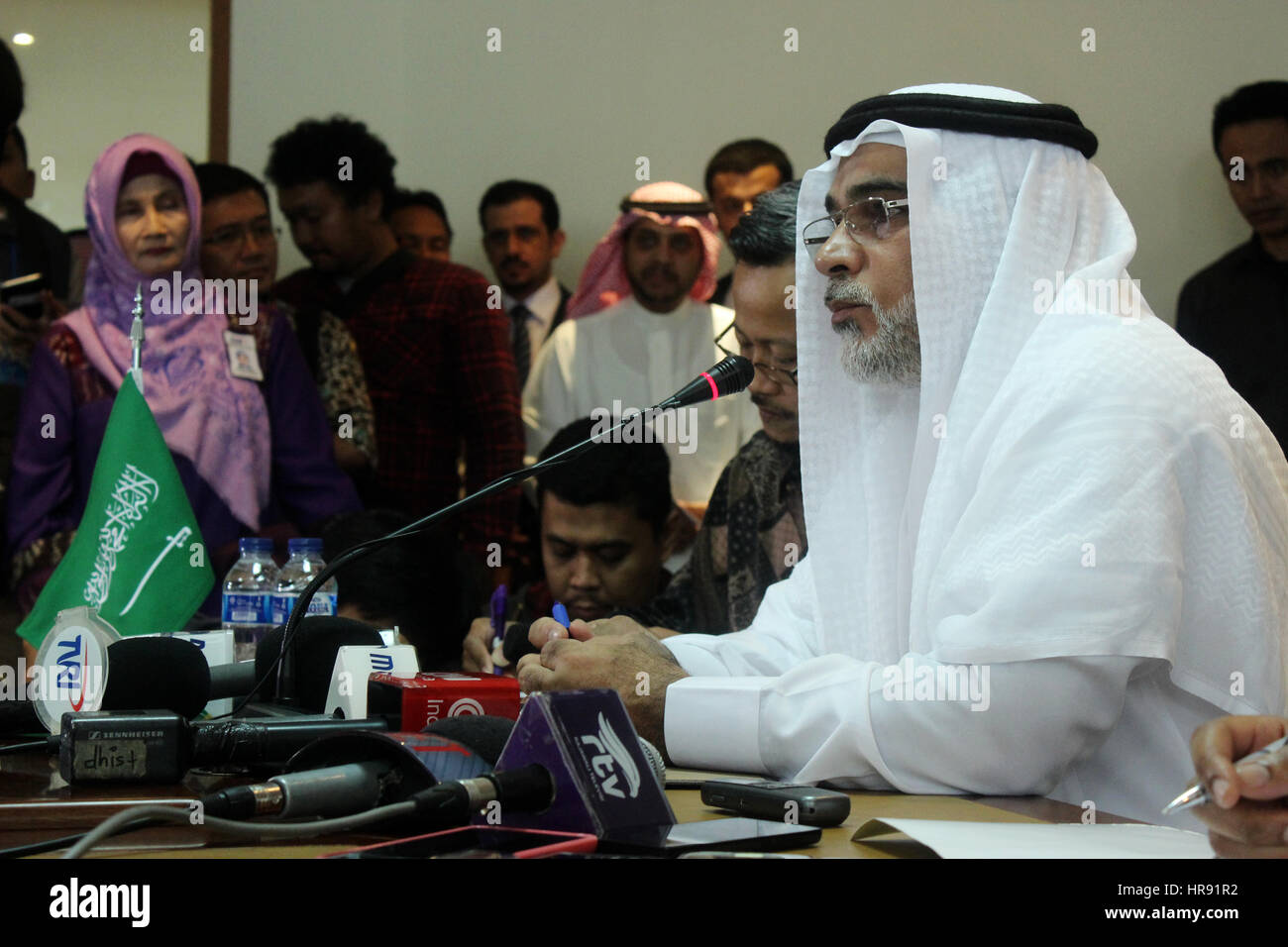 Jakarta, Indonesia. 28th Feb, 2017. Ambassador of Saudi Arabia Abdullah ...