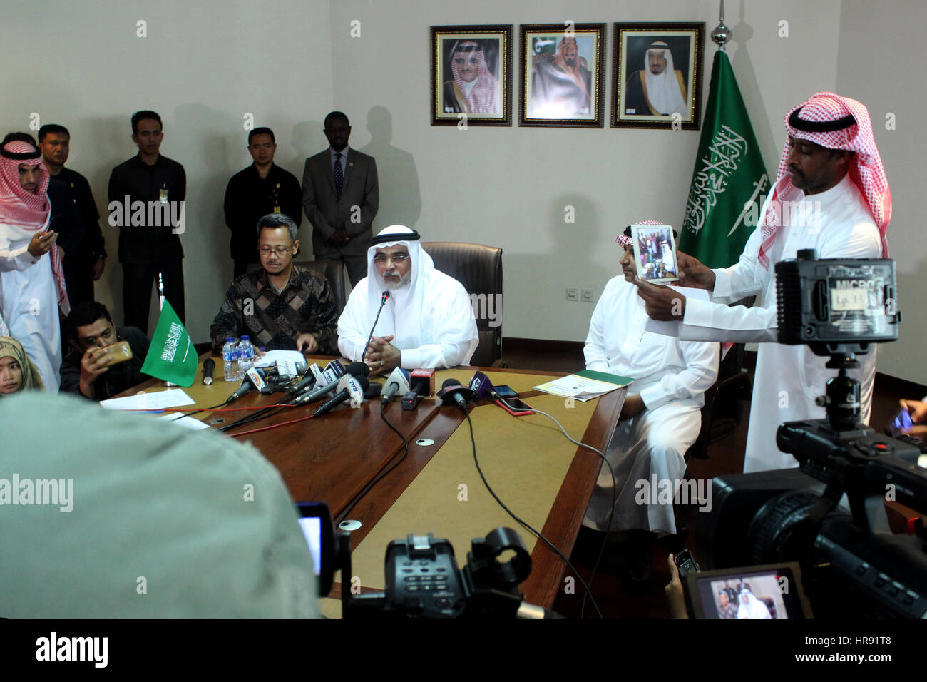 Jakarta, Indonesia. 28th Feb, 2017. Ambassador of Saudi Arabia Abdullah ...