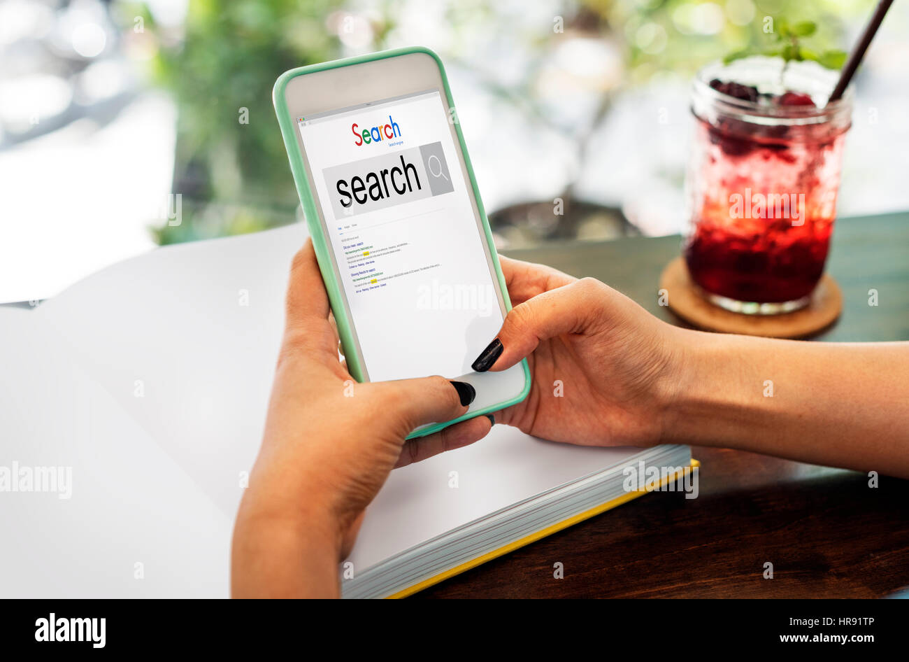 Online search bar lupe concept hi-res stock photography and images - Alamy