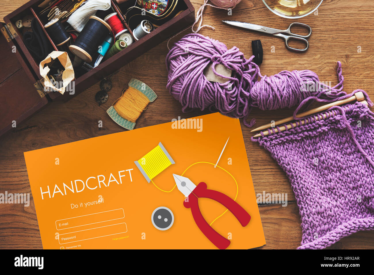 Craft DIY Handmade Activity Skills Concept Stock Photo - Alamy